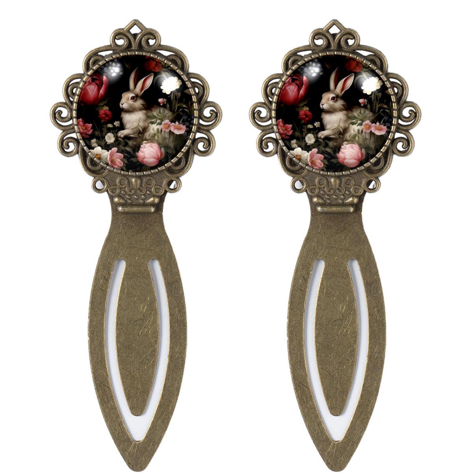 Rabbit Vintage Copper-Colored Lace Bookmarks: Stainless Steel Book ...