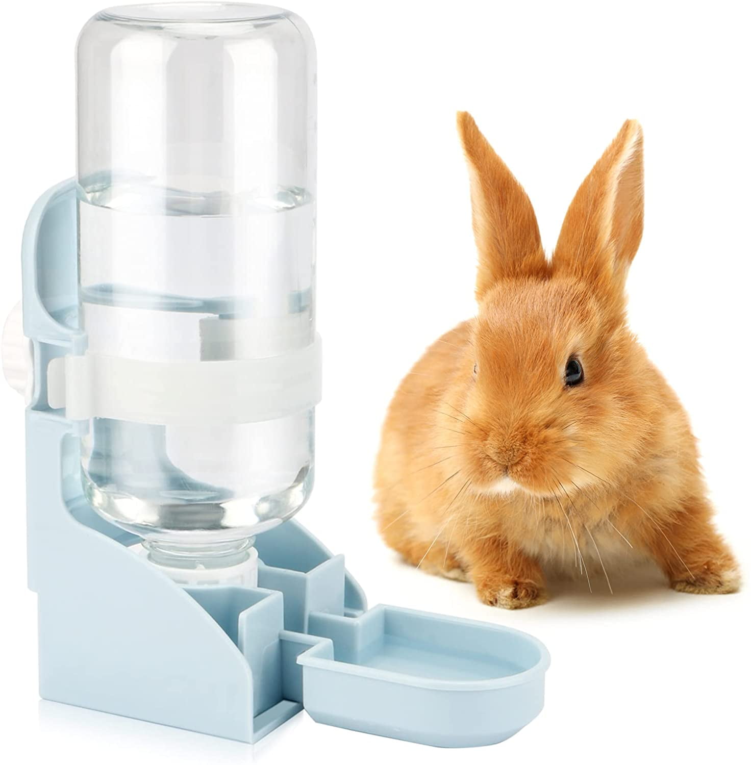 Rabbit Water Bottle No Drip - 17oz Hanging Water Fountain Automatic ...