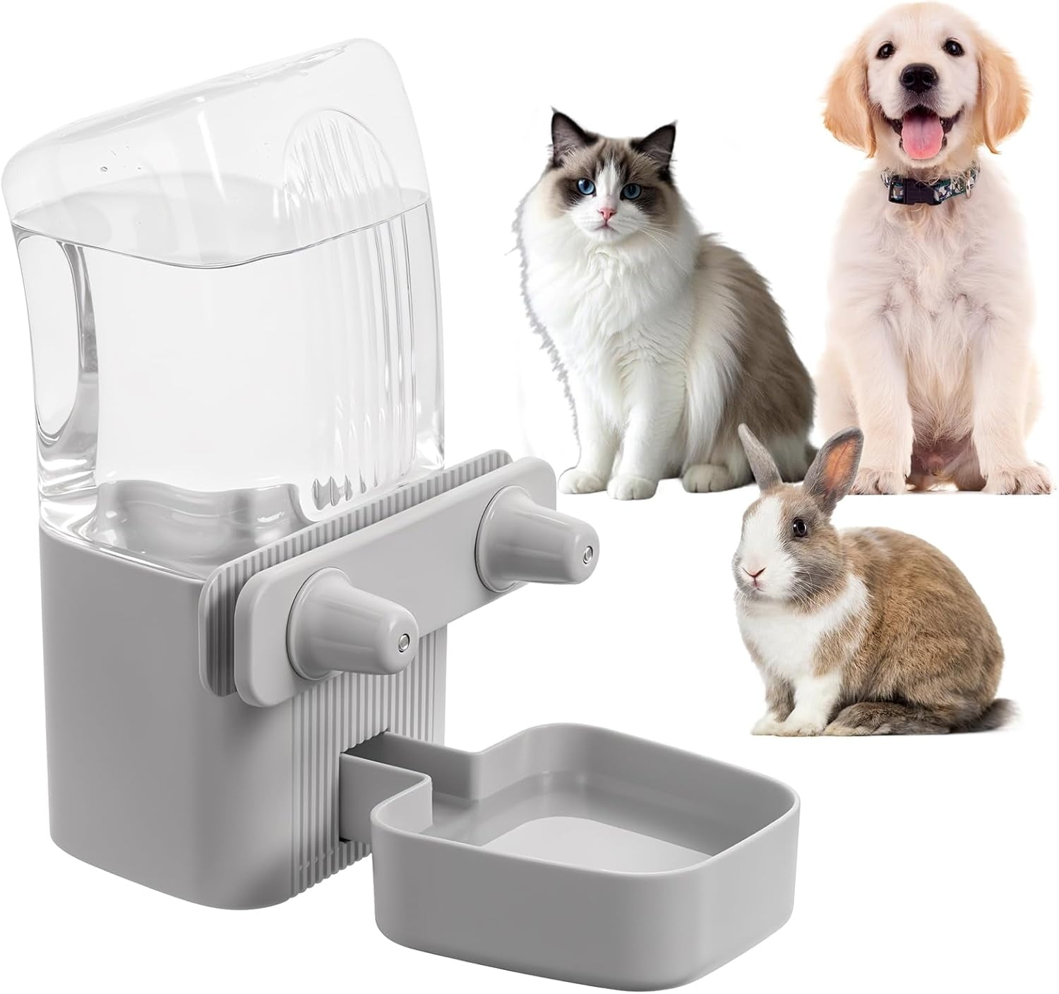 Rabbit Water Dispenser,Gravity Dog Water Bowl Dispenser for Cage,Auto ...