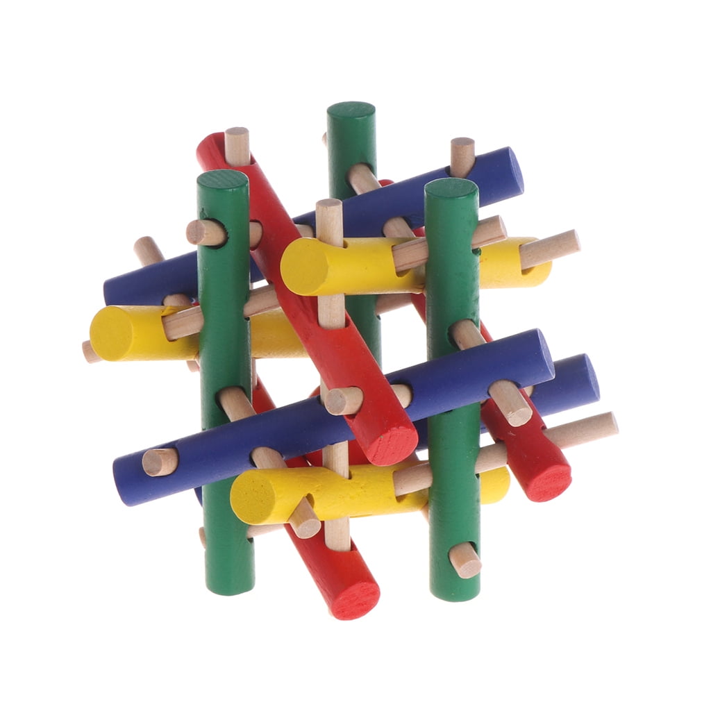 Safety Wood Knot Nibble Balls Colorful Chew Toys for Rabbit Hamsters ...