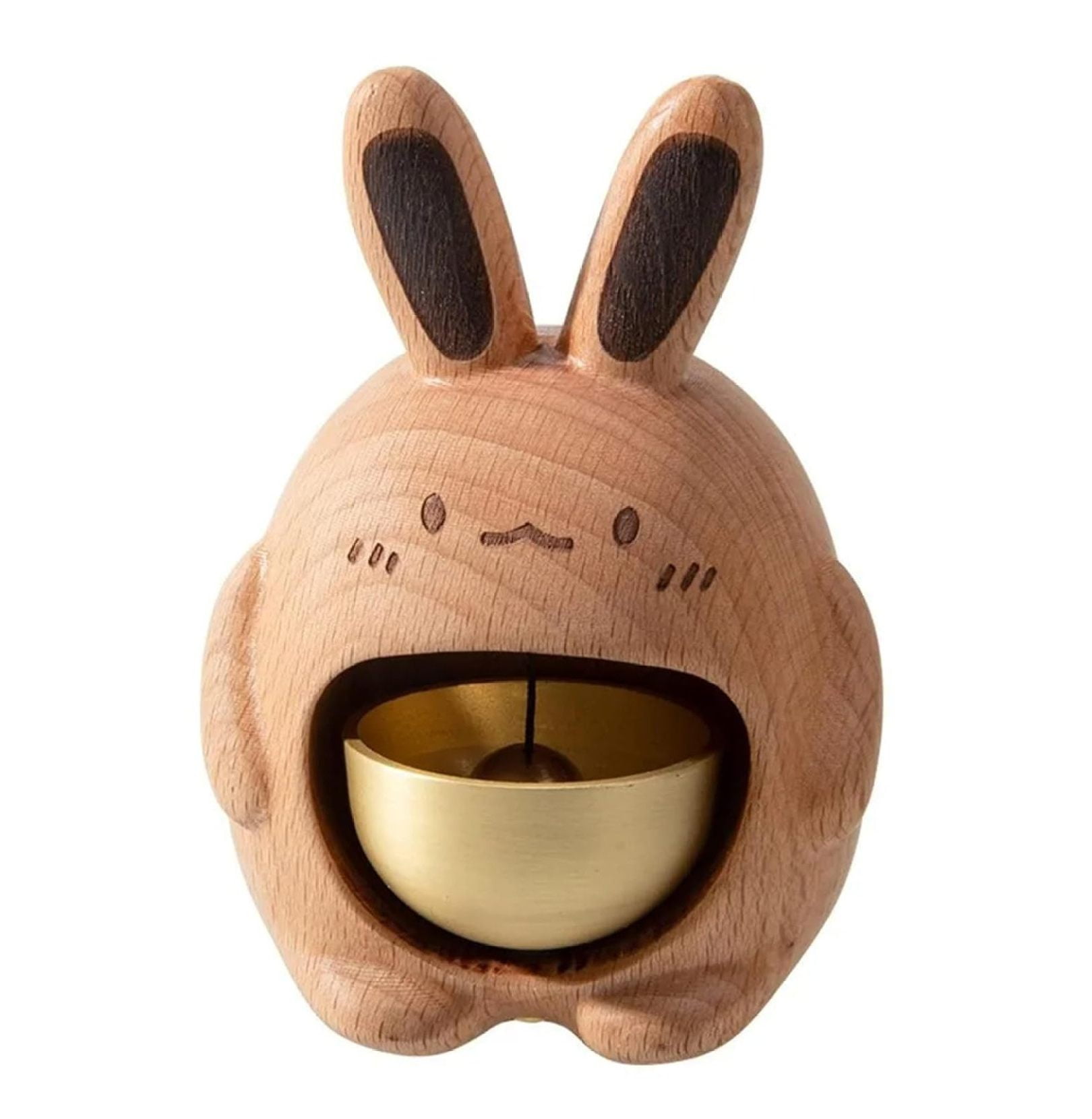 Rabbit Wooden Doorbell Entrance - Wireless Wind Chimes Decorative Wind ...