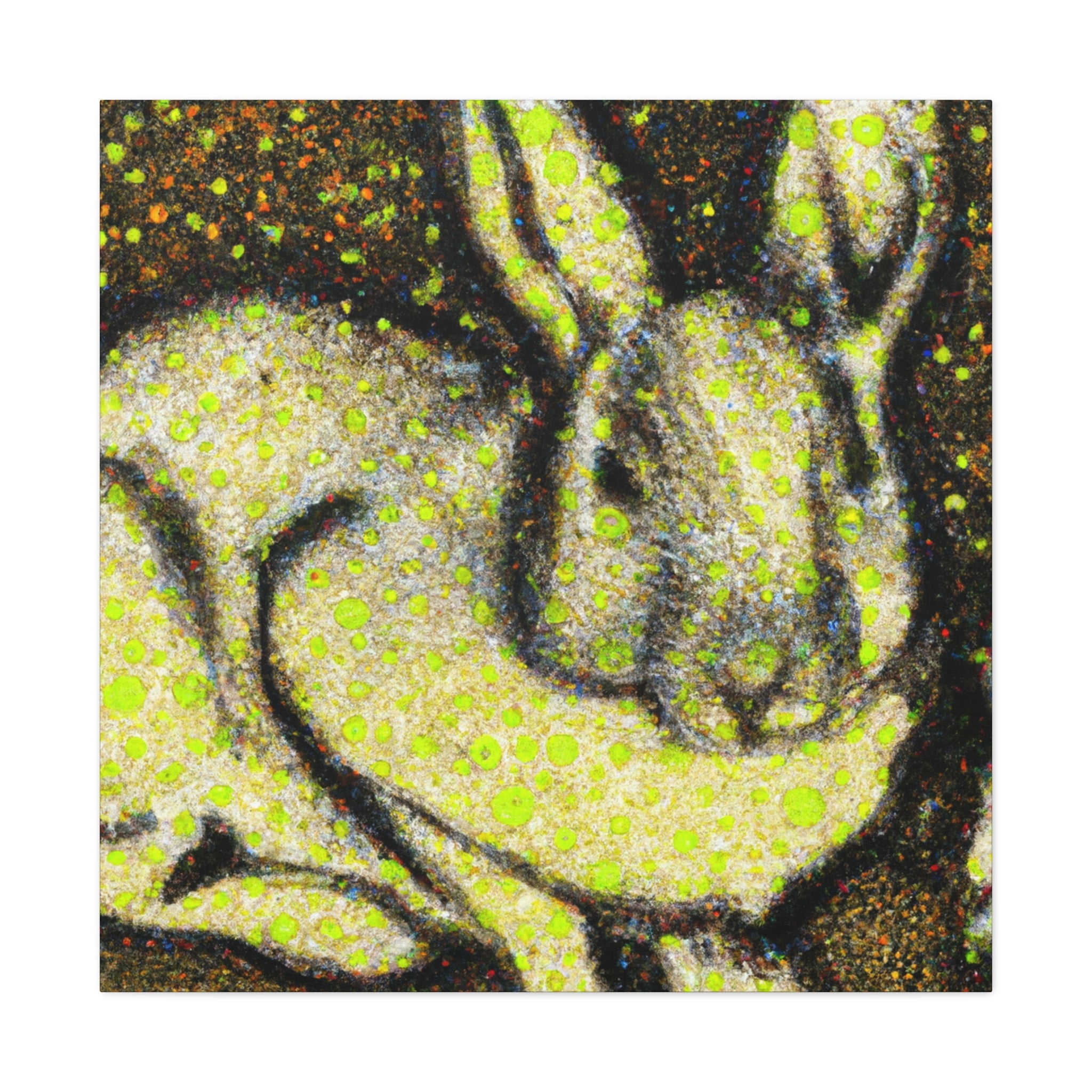 "Rabbit in Pointillism" - Canvas - Walmart.com