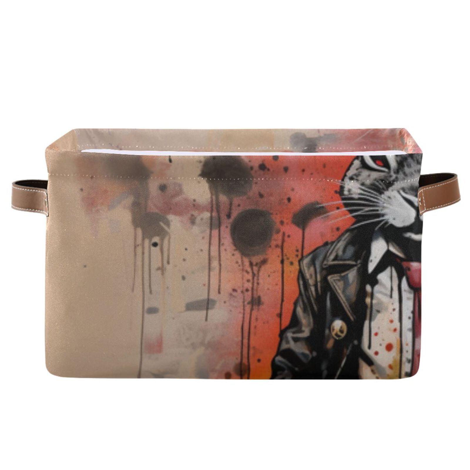 Rabbit in Suit Storage Bins Baskets With Handles Storage Box Clothes ...