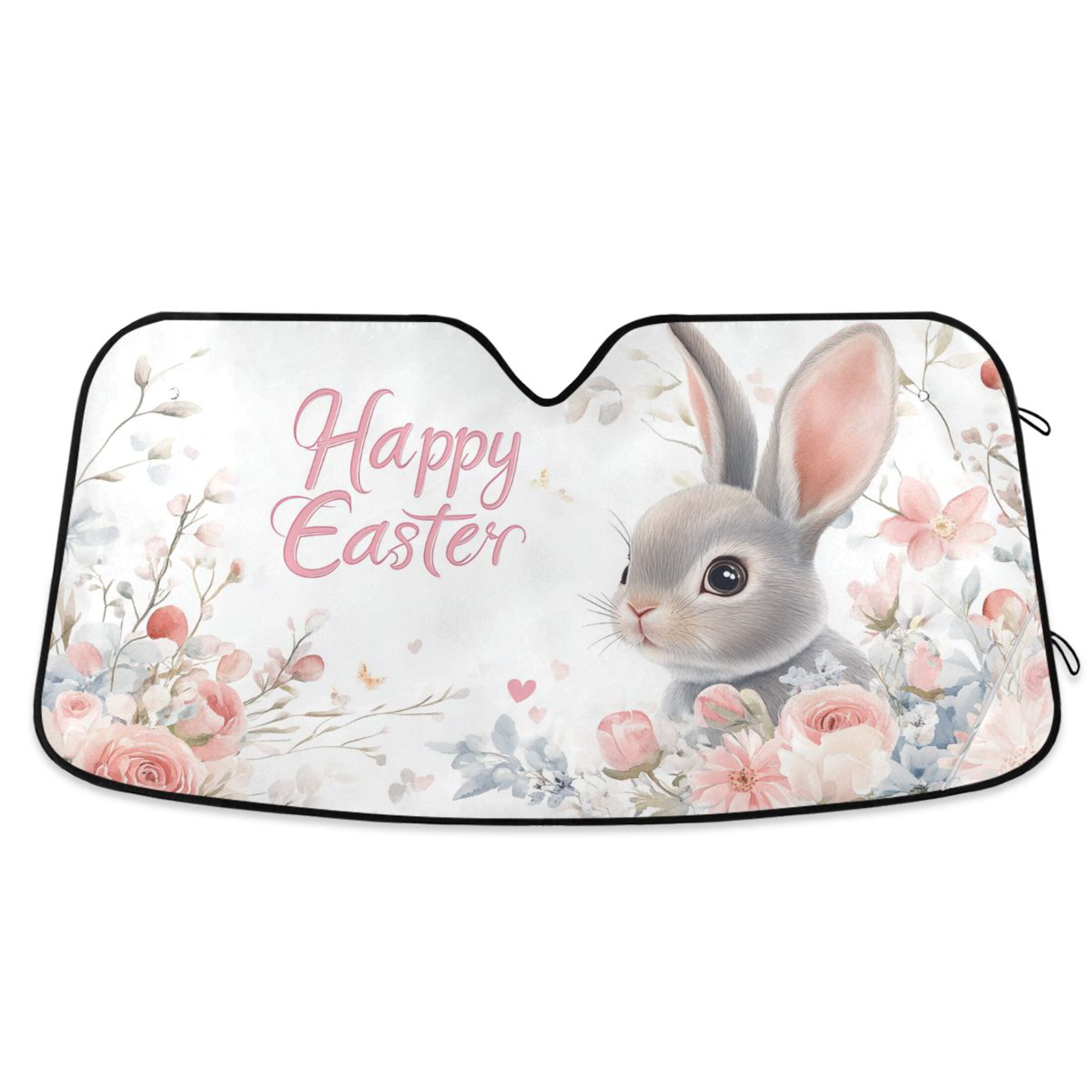 Rabbit in The Roses Easter Windshield Sun Shade Automobile Visor ...
