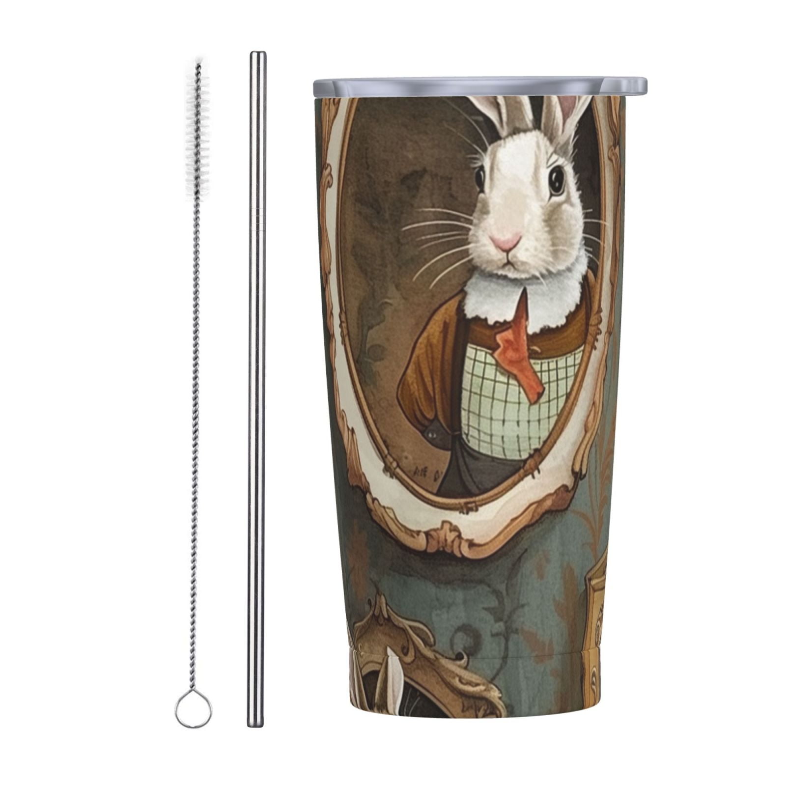 Rabbit-inspired Gallery cup, 20 ounce car cup, stainless steel ...