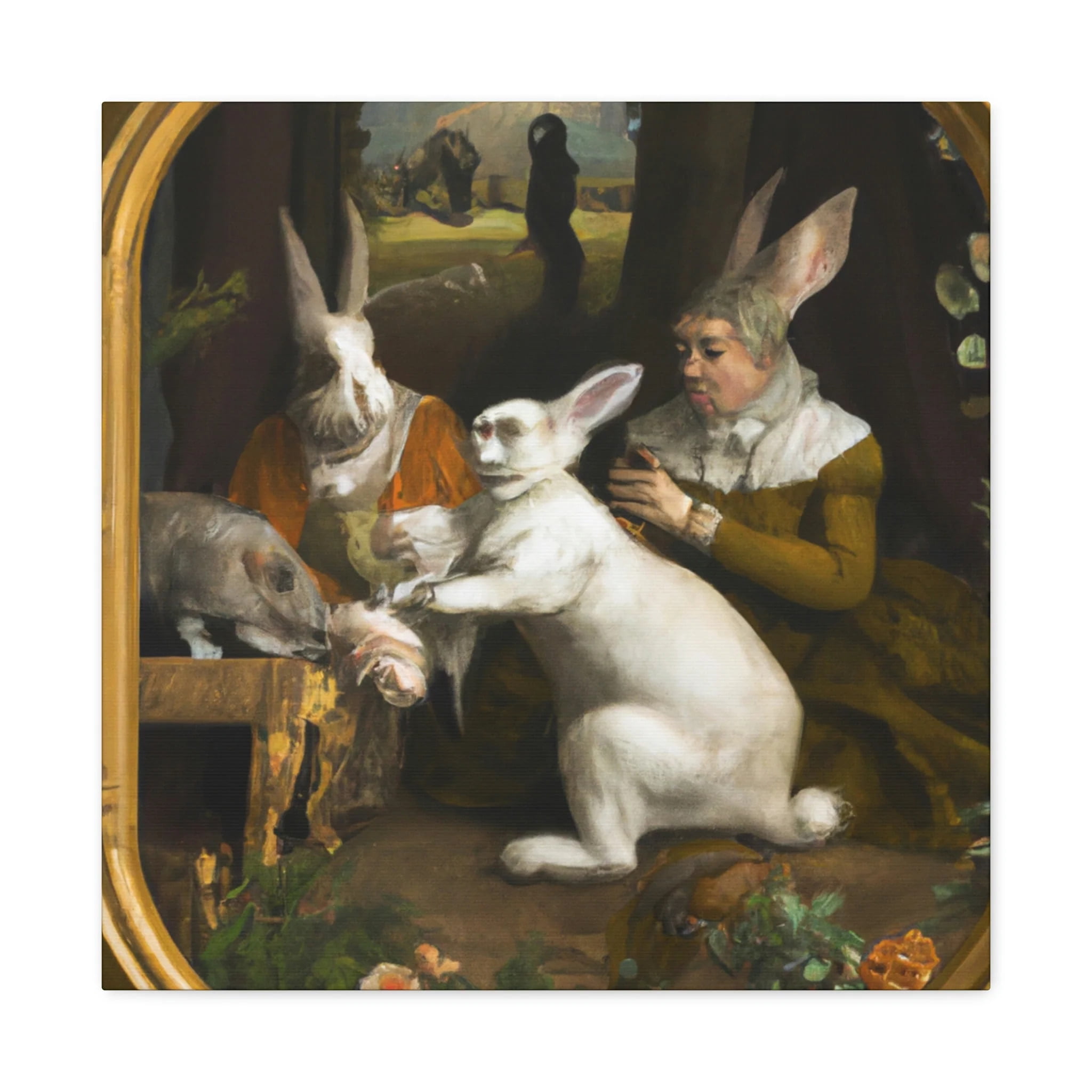 Rabbit of the Renaissance - Canvas - Walmart.com