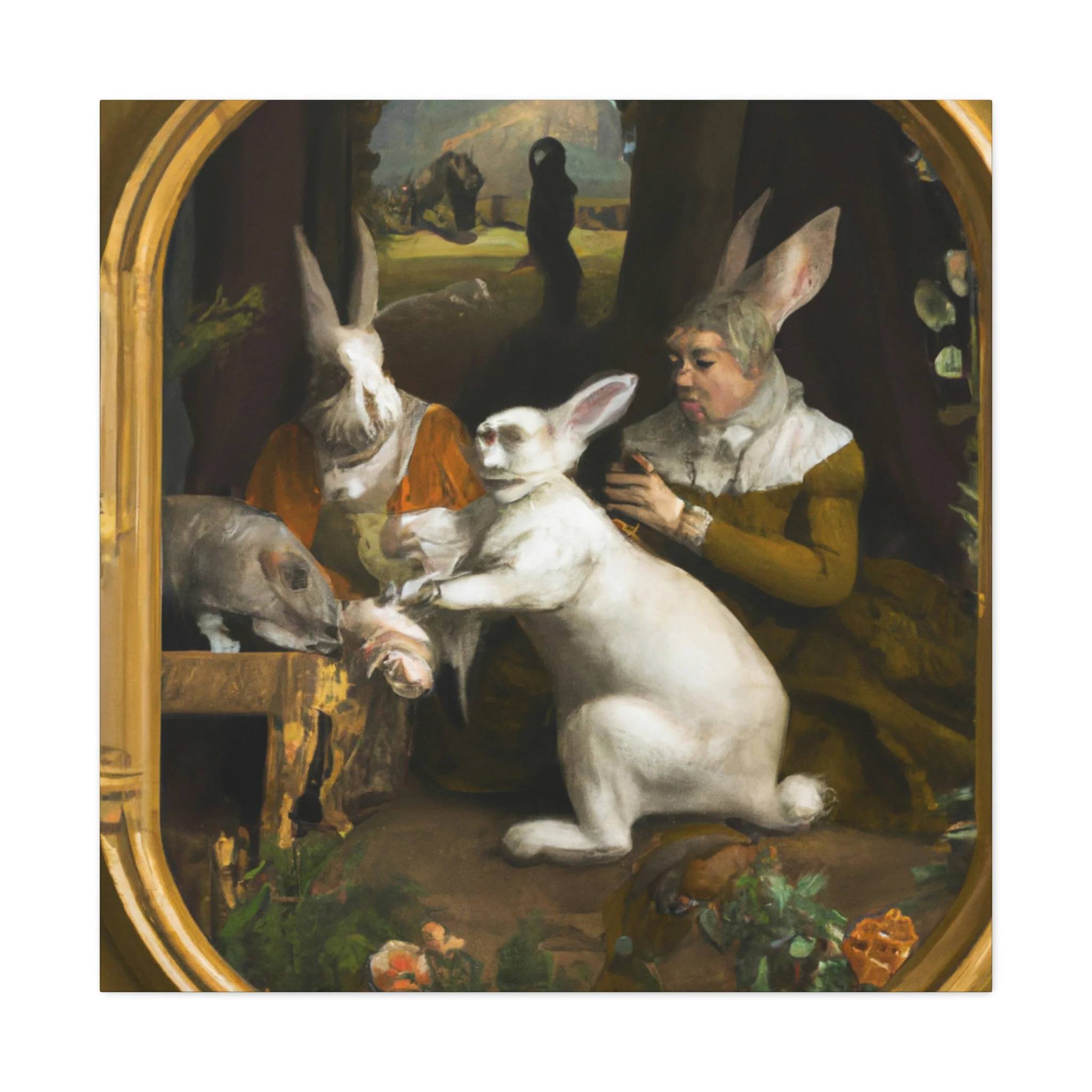 Rabbit of the Renaissance - Canvas - Walmart.com