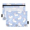 Colorful Music 2 Pack Pencil Pouch for 3 Ring Binder Smooth Zipper ...