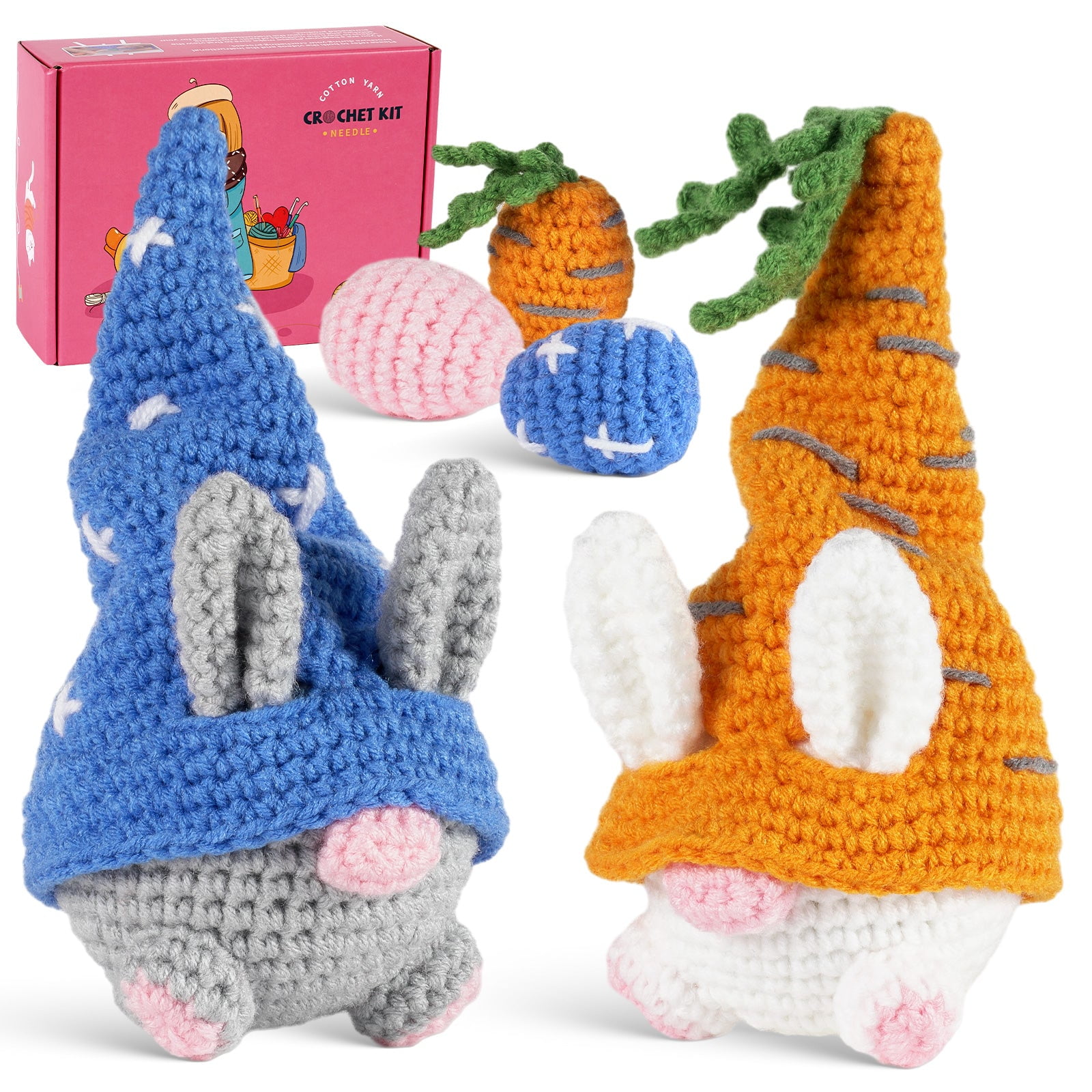 Rabbits Amigurumi DIY Crochet Kit Wizardi F07N8-M144 - Walmart.com