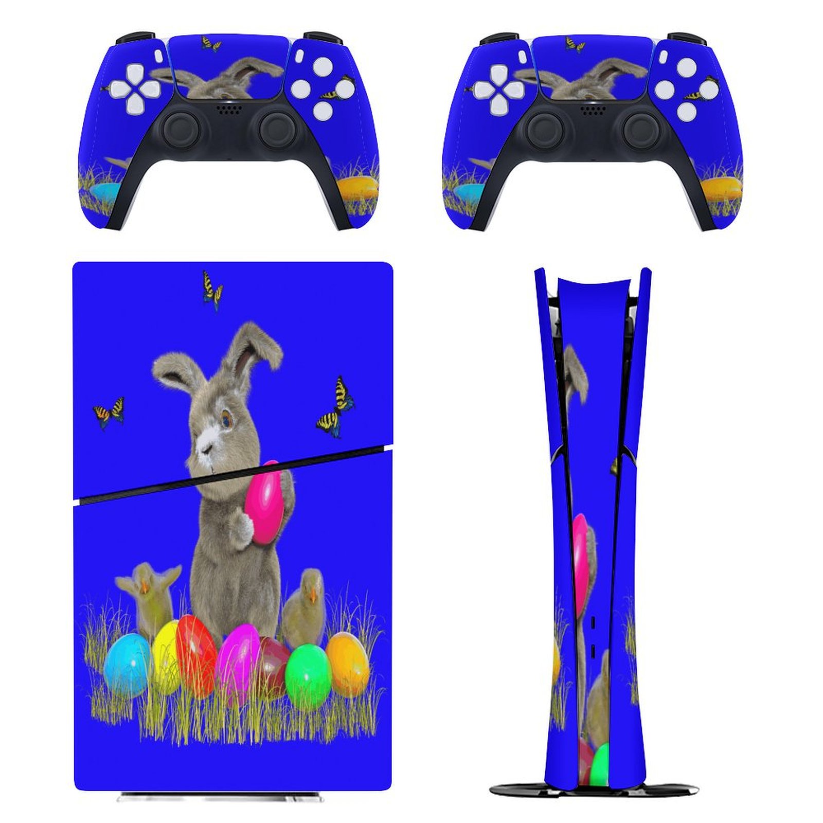 Rabbits, Butterflies, Easter Eggs PS5/PS5 Slim Digital Disc Skin ...