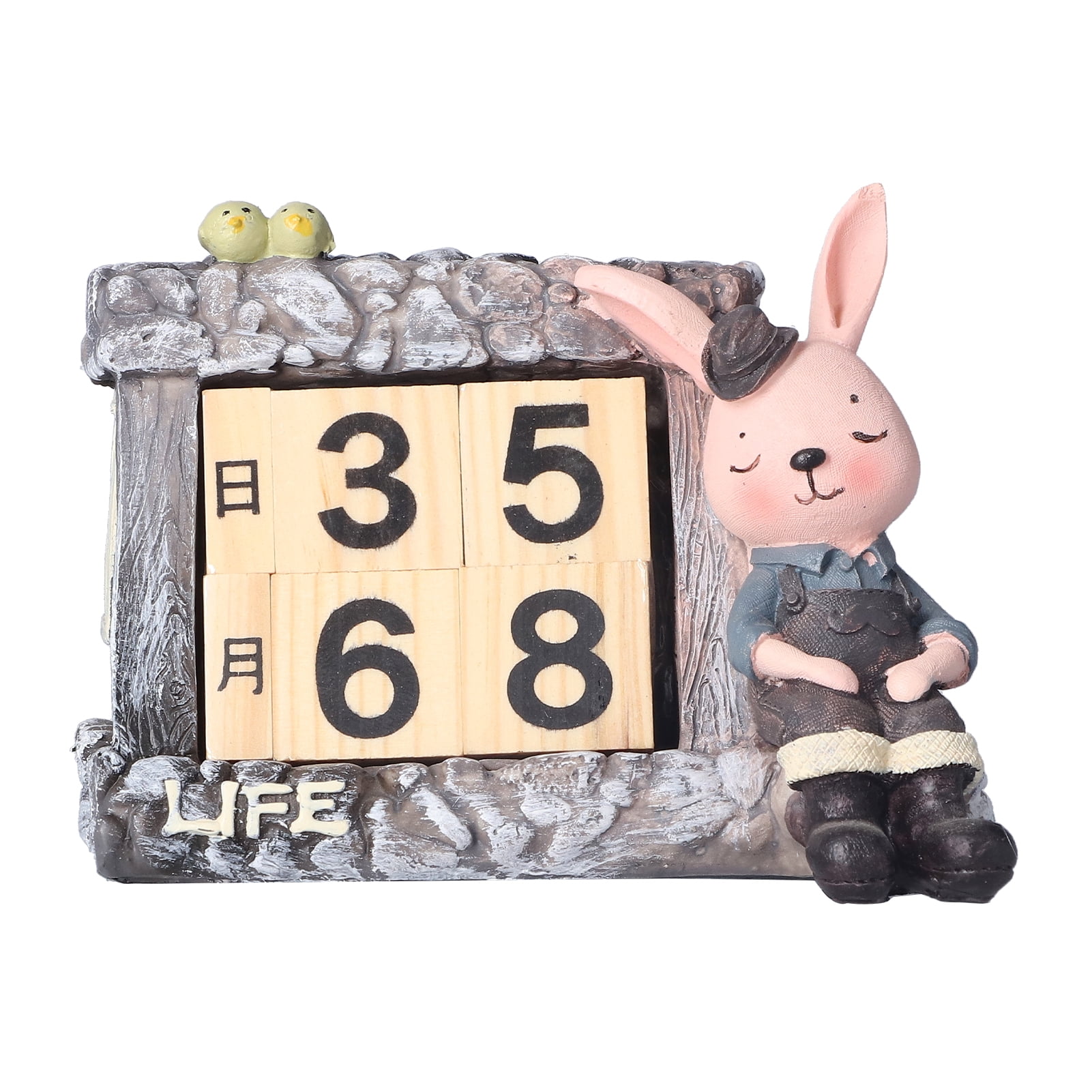 Rabbits Cabin Calendar TV Cabinet Decoration, Unique Home Decor for ...