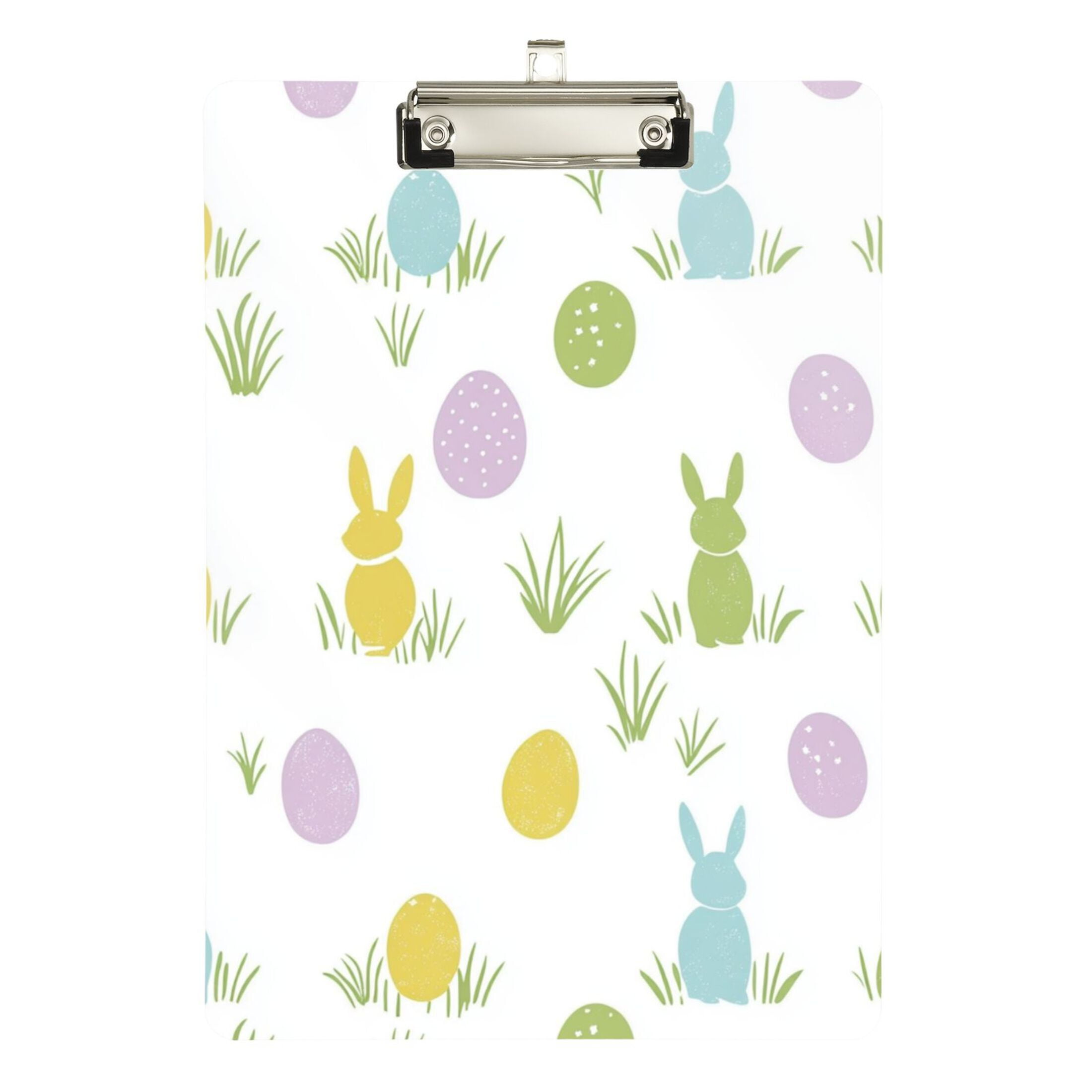 Rabbits Easter Eggs Grass Pastel Color Acrylic Clipboard Drawing Board ...