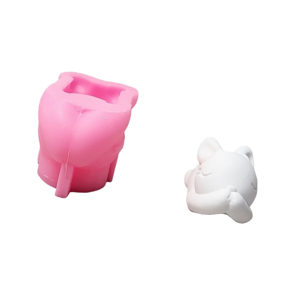 Rabbits Figurine Silicone Candle Molds 3D Rabbits Silicone Molds for ...