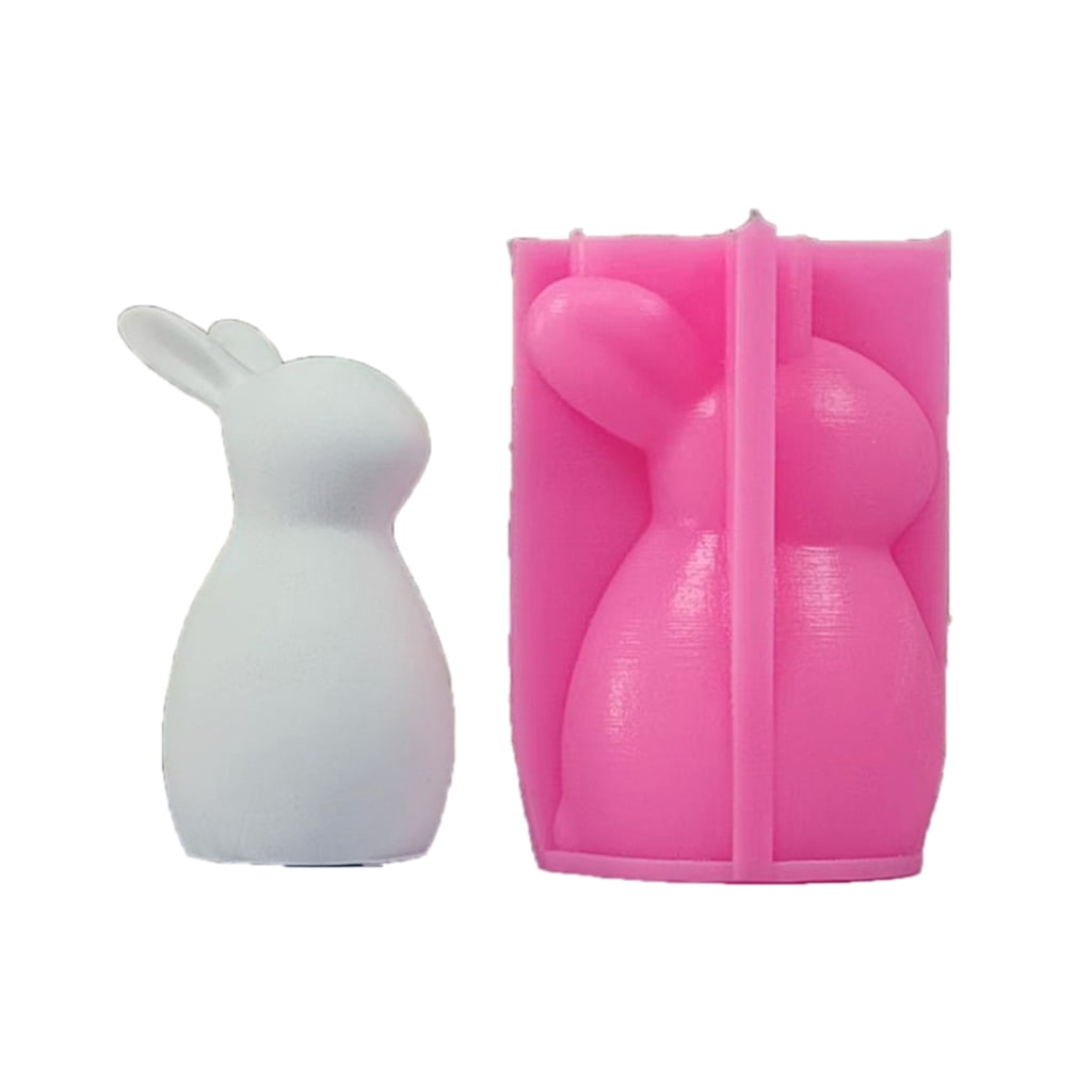 Rabbits Silicone Candle Molds for Epoxy Resin Candle Soap Chocolate ...