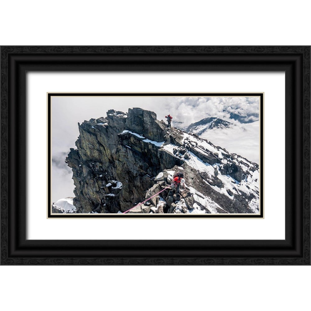 Raber, Daniel 24x15 Black Ornate Wood Framed with Double Matting Museum ...