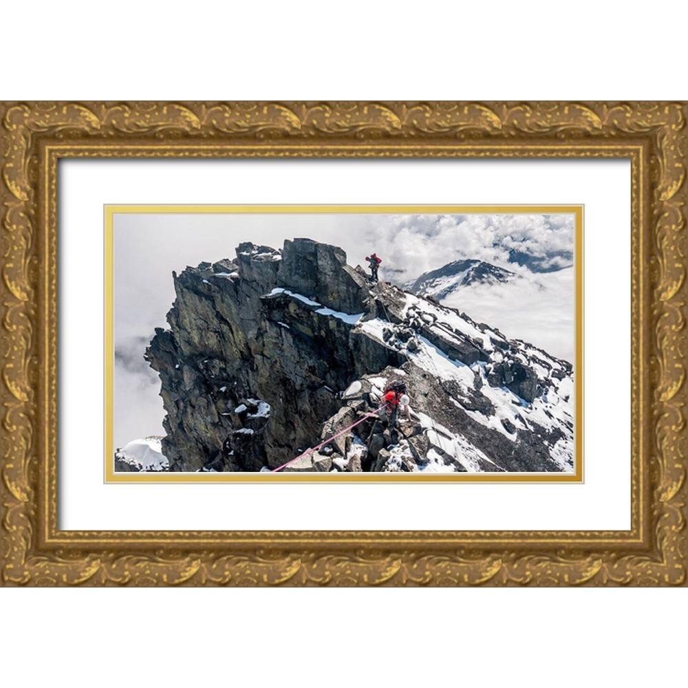 Raber, Daniel 24x15 Gold Ornate Wood Framed with Double Matting Museum ...