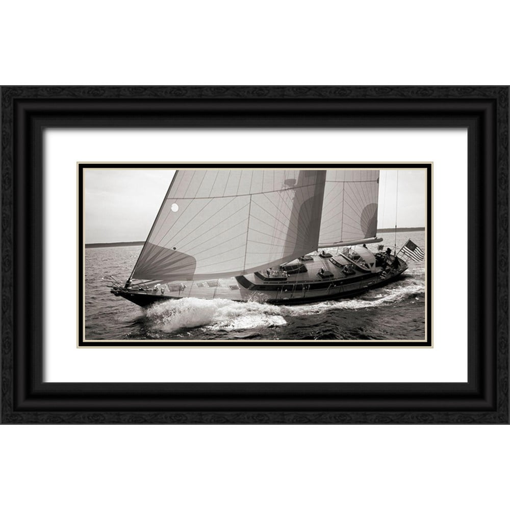 Rabinowitz, Neil 32x18 Black Ornate Wood Framed with Double Matting ...