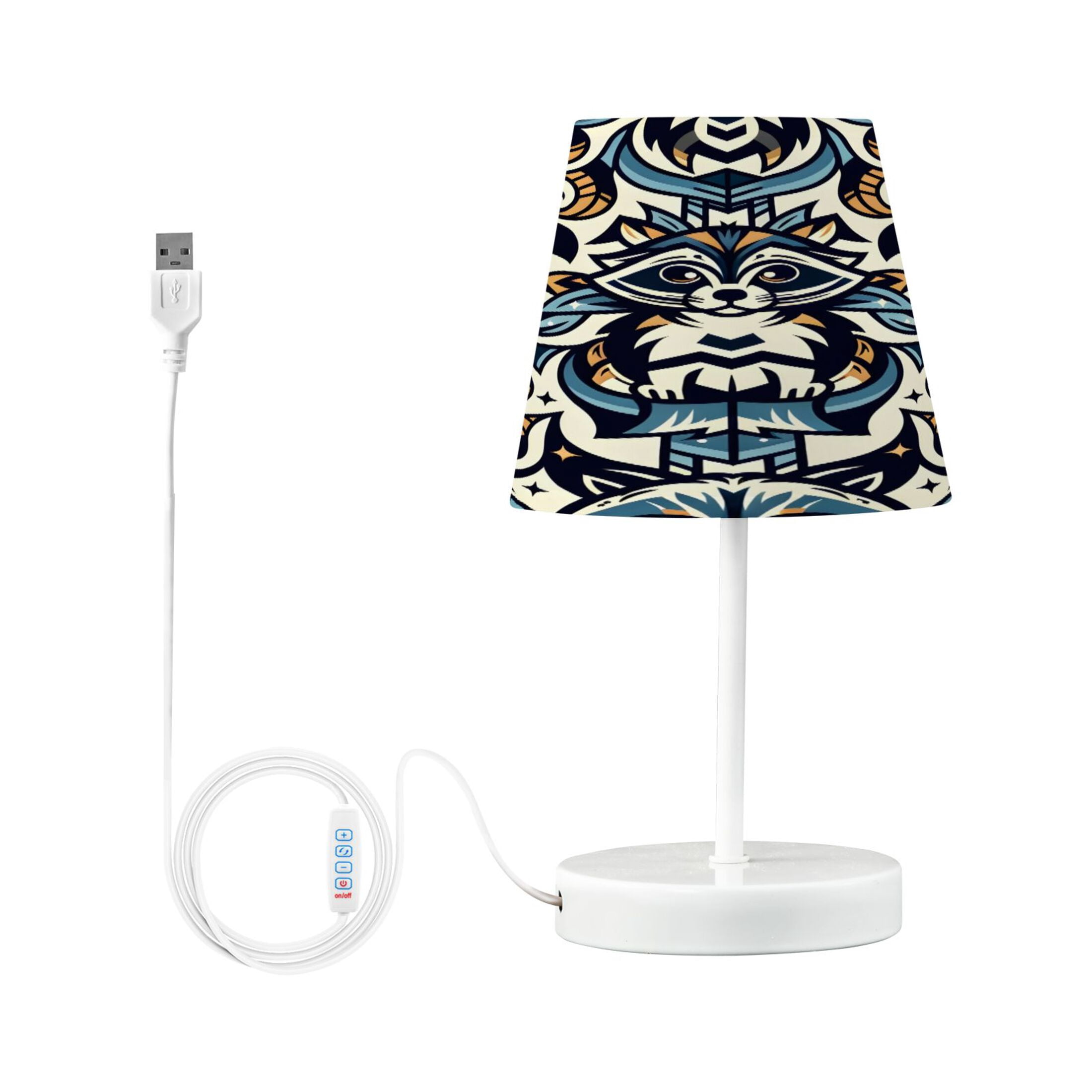 Raccoon Animal Desk Lamp LED Table Nightstand Lamps with 3 Color ...