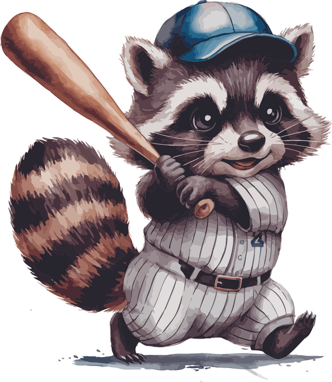 Raccoon Baseball Raccoons Animal Sports Adventure Fun Colorful Animals ...