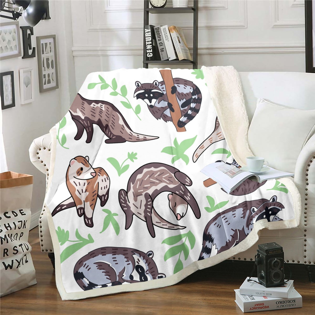 Raccoon Blanket Capybara 40"x50" Throw Blanket for Boys Kids Child ...