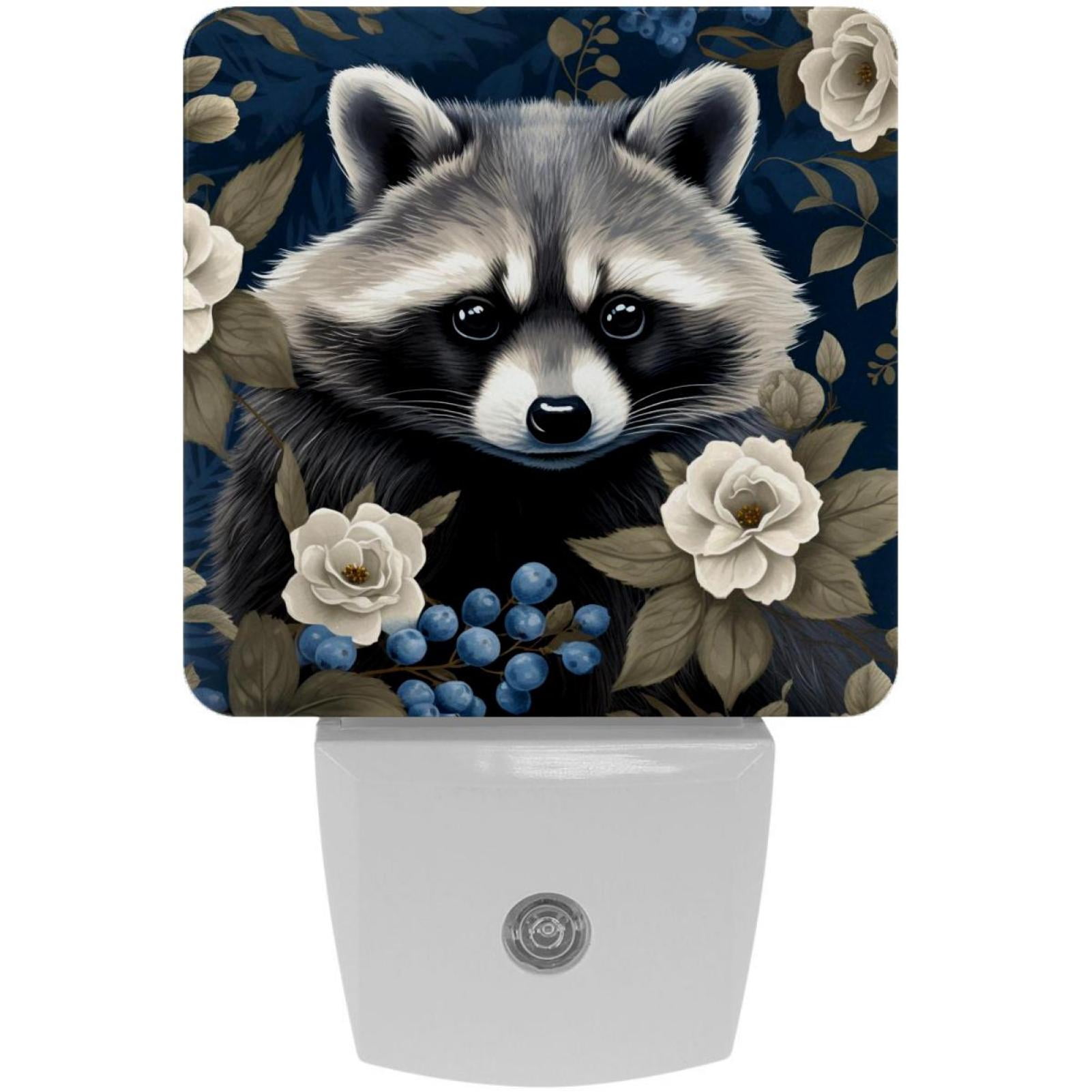 Raccoon Enhance Your Space with LED Square Night Lights - Versatile ...