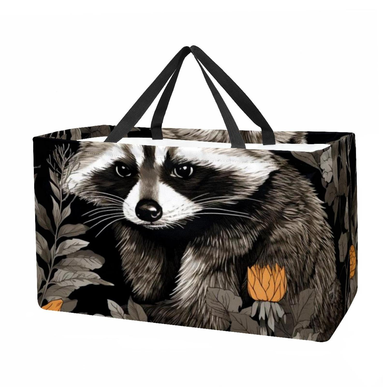 Raccoon Foldable Oxford Cloth Reusable Storage Basket Cube Organizer ...