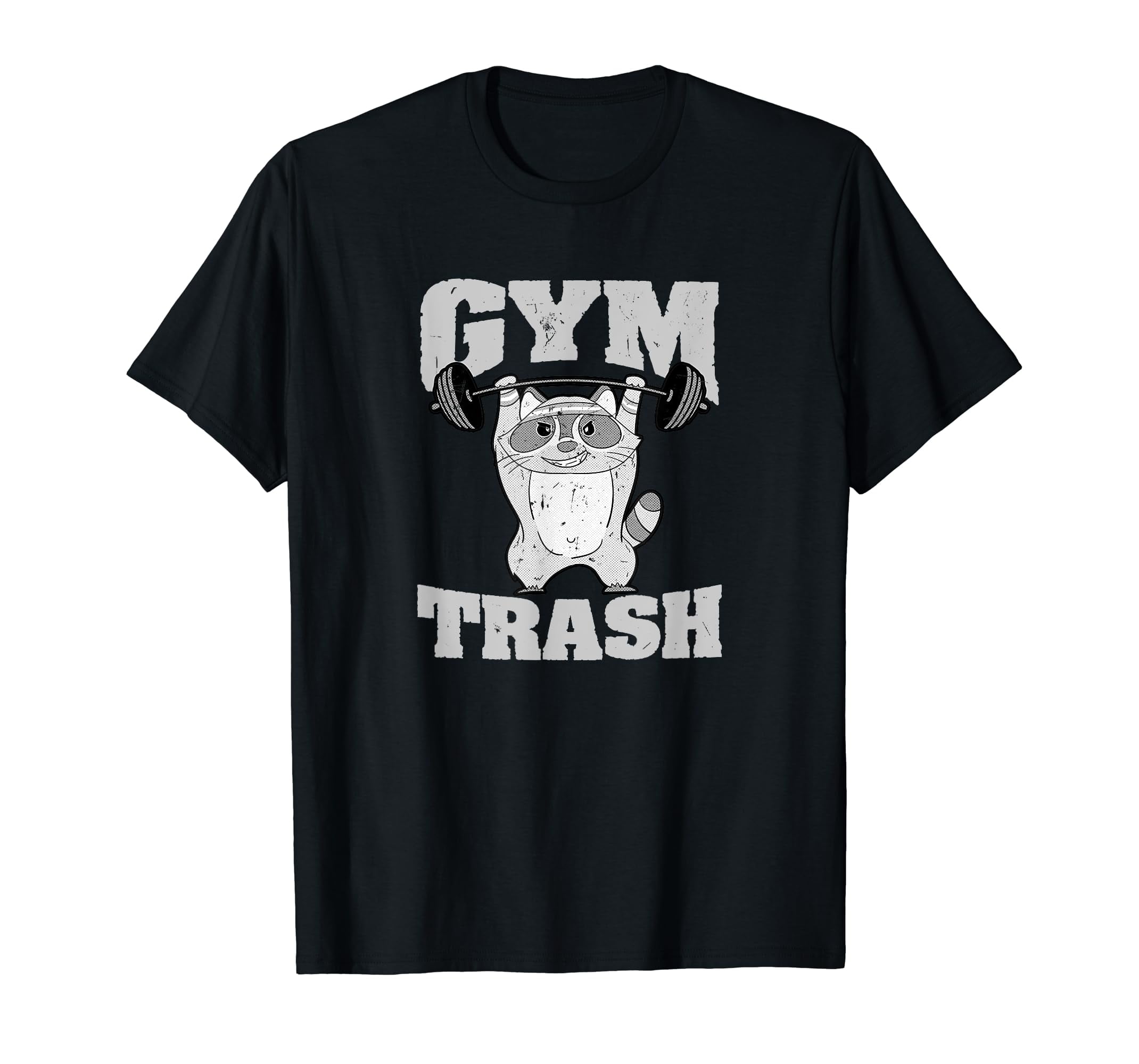 Raccoon Gym Trash Tshirt Funny Racoon Lover Gift Workout Tee - Walmart.com