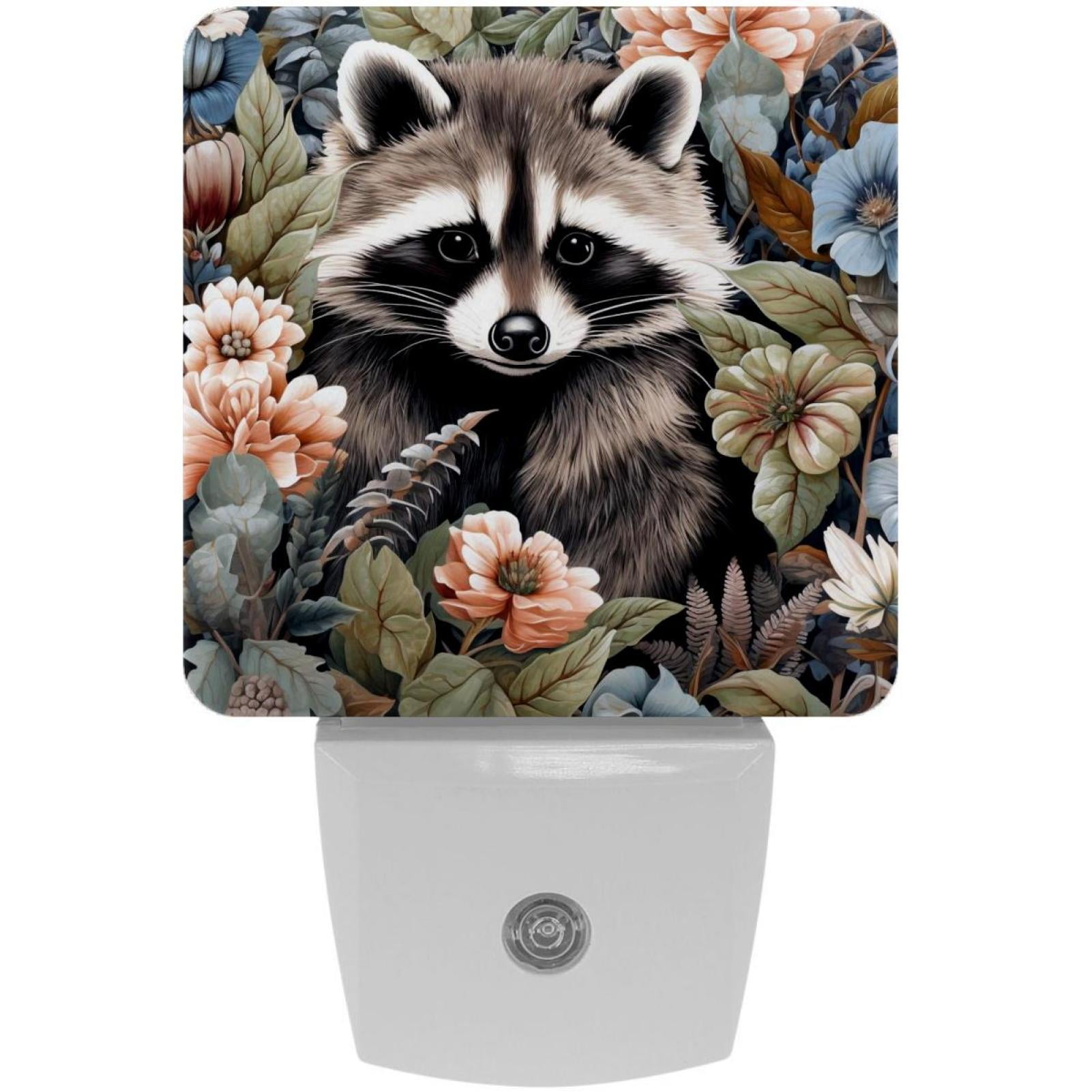 Raccoon LED Square Night Lights - Energy Efficient & Elegant Decorative ...