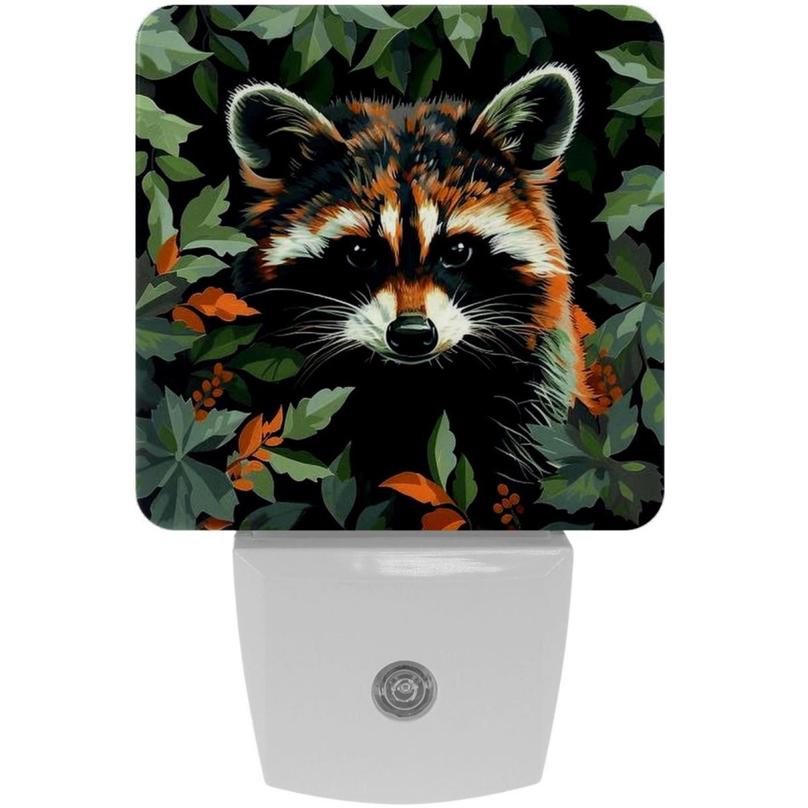 Raccoon LED Square Night Lights - Energy Efficient and Stylish Bedroom ...