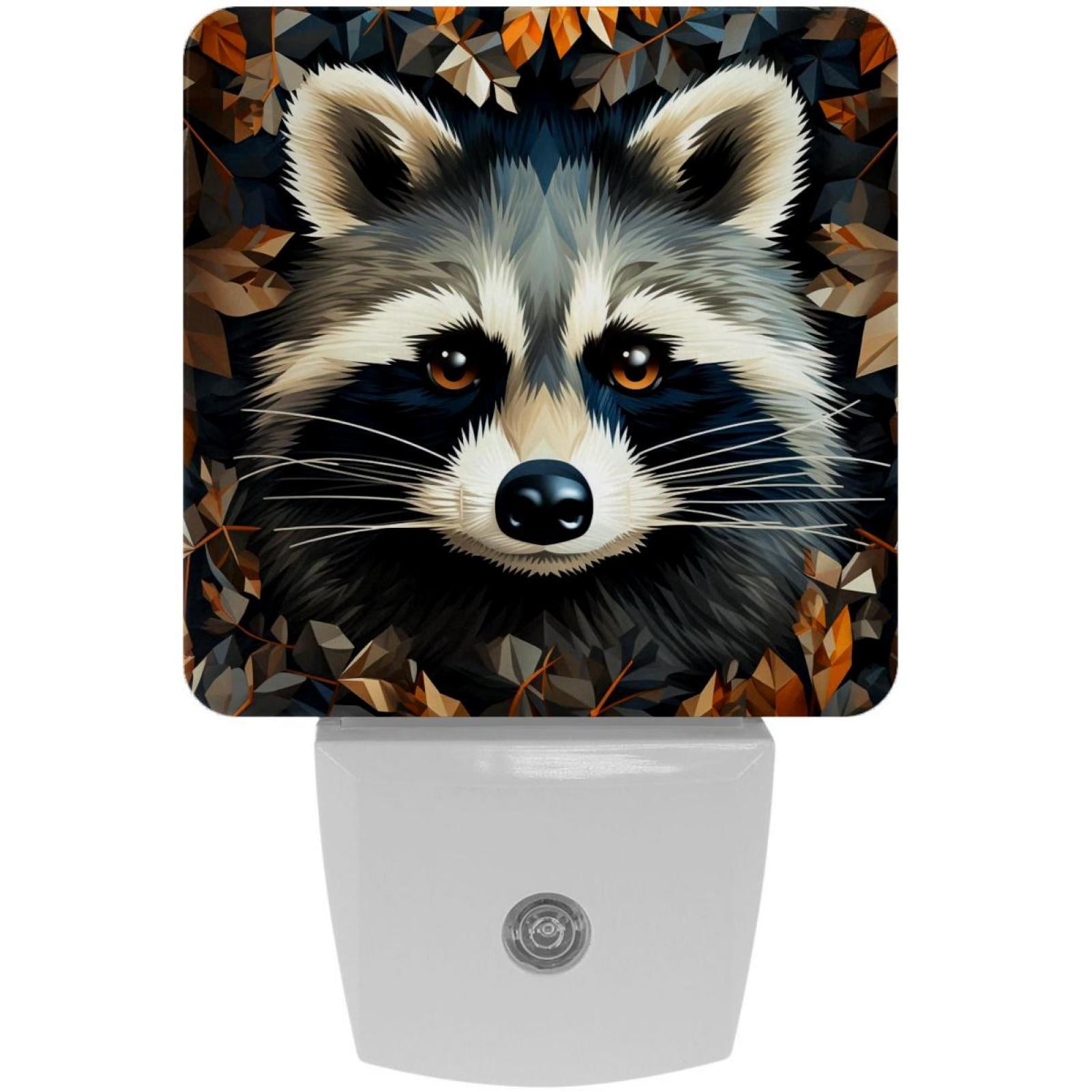 Raccoon LED Square Night Lights - Small and Bright Illumination for ...