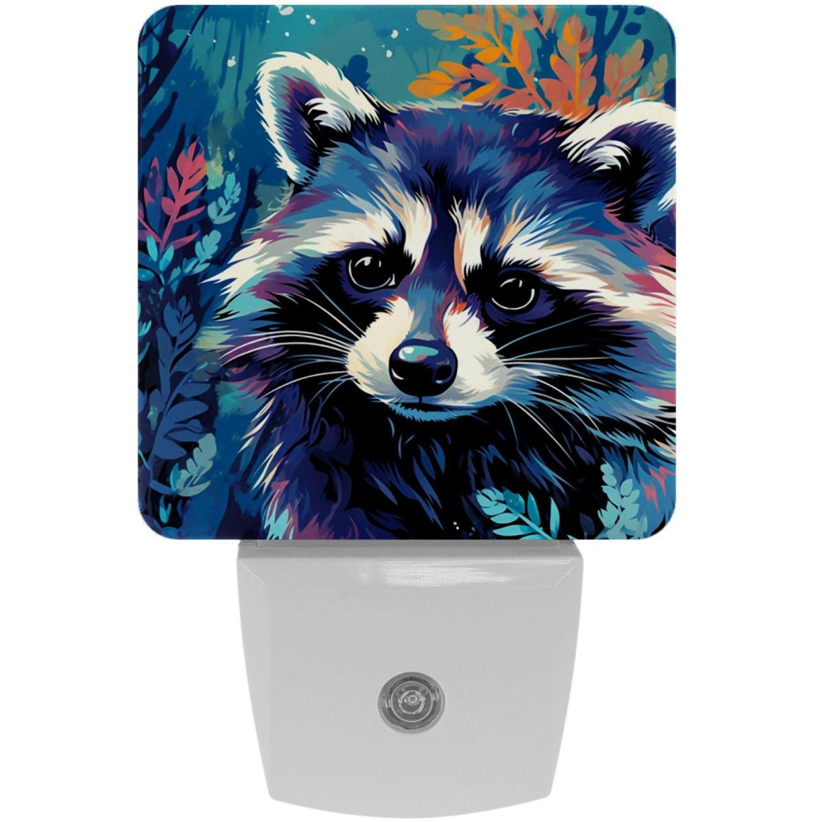 Raccoon LED Square Night Lights - Small and Stylish Energy-Saving Lamps ...