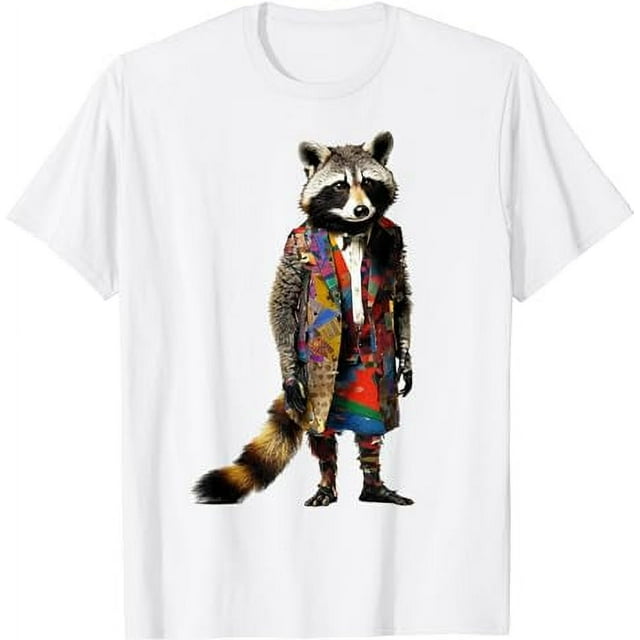 Raccoon Lover Artwork | Fantasy Animal Motif Raccoon T-Shirt - Walmart.com