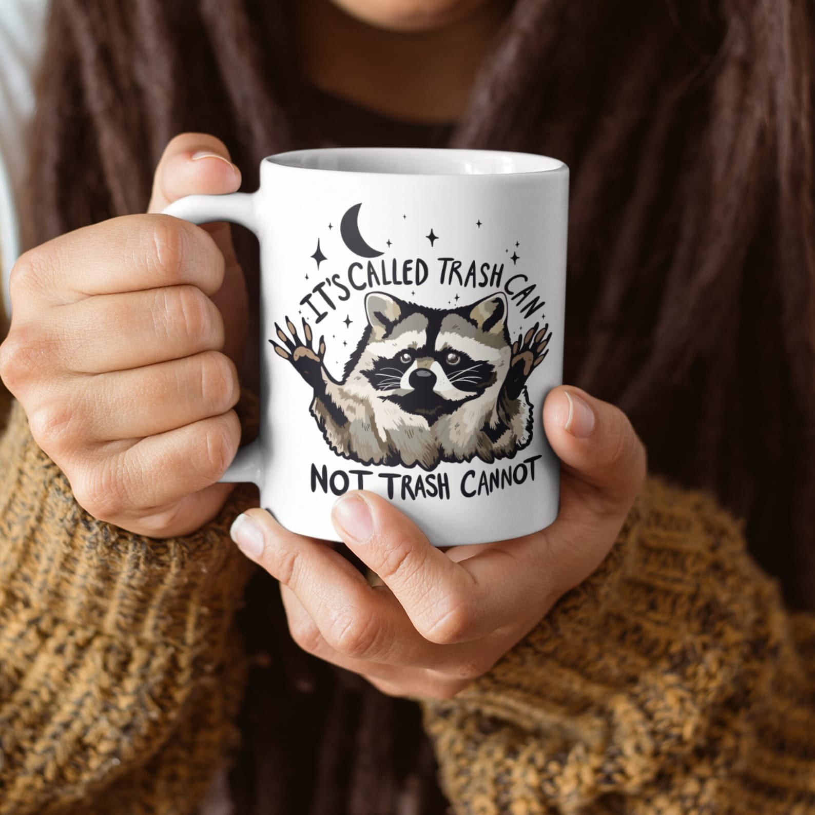 Raccoon Mug Funny Trash Panda Coffee Cup Unhinged Humor Sarcastic ...