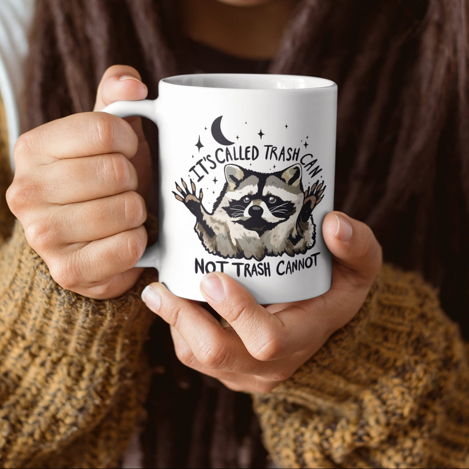 Raccoon Mug Funny Trash Panda Coffee Cup Unhinged Humor Sarcastic ...