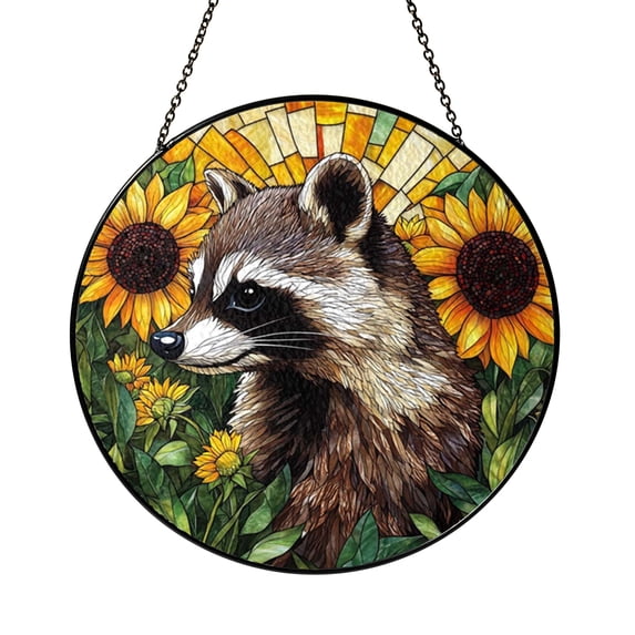 Raccoon Nature Scene Suncatcher – Window Decor - Walmart.com
