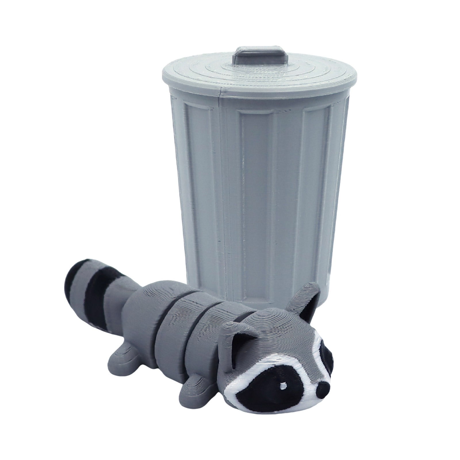 Raccoon Panda With Trash Can 3D Printed Articulated Joints Anxiety ...