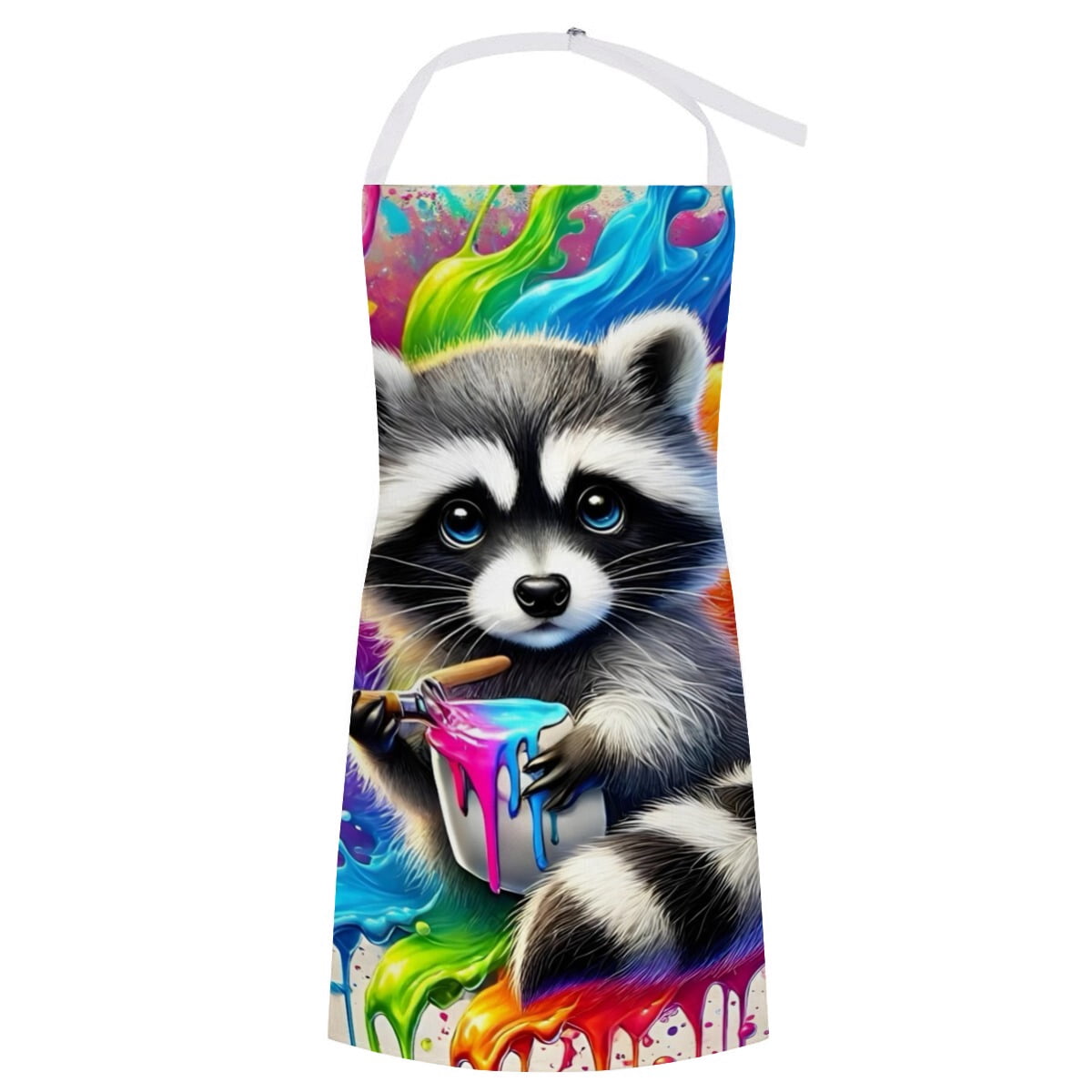 Raccoon Pattern Apron Fashionable And Durable The Focus Of Gatherings ...