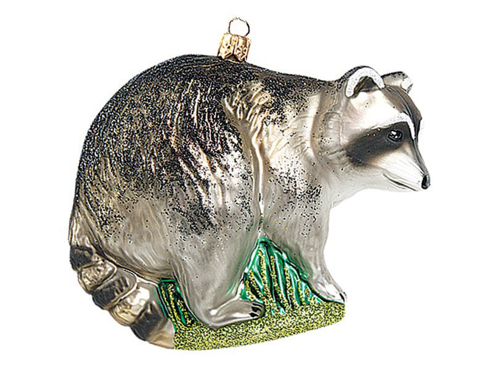 Raccoon Polish Glass Christmas Ornament Racoon Wildlife Tree Decoration ...