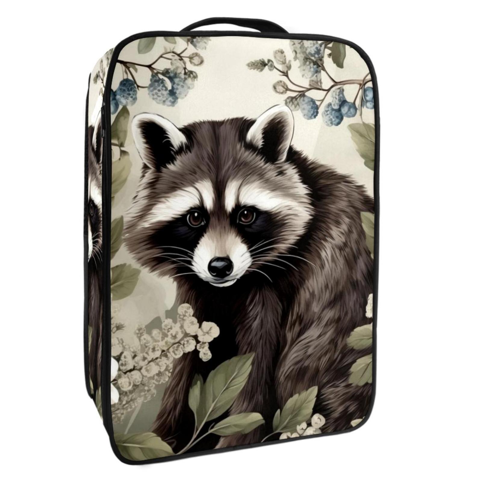 Raccoon Polyester Shoe Box Organizer, 23x31cm/9x12in, Closet Storage ...
