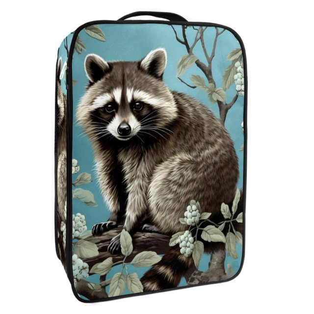 Raccoon Polyester Shoe Storage Boxes, 23x31cm/9x12in, Stackable ...