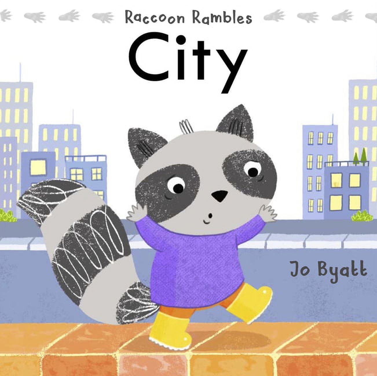 Raccoon Rambles City, (Board Book) - Walmart.com