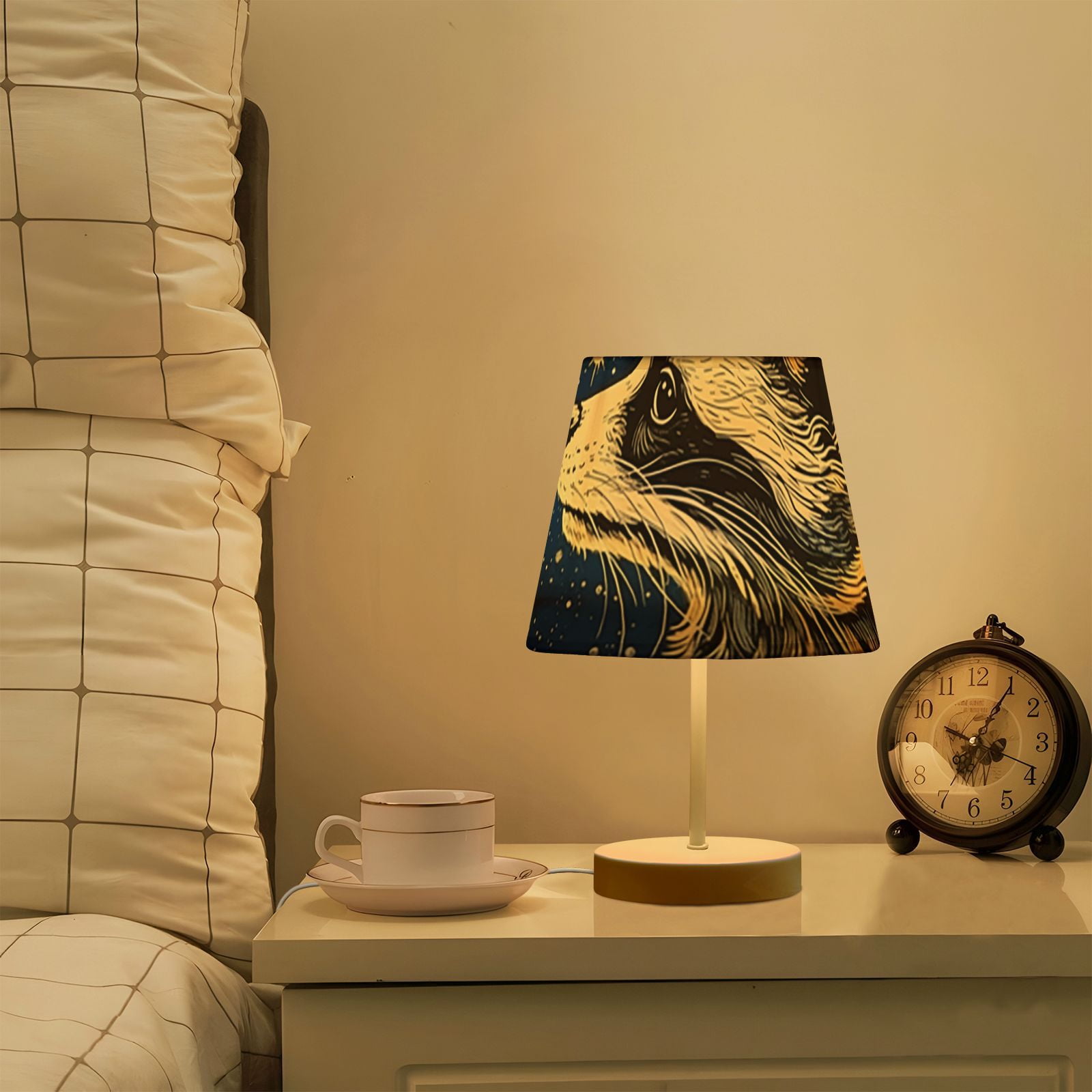 Raccoon Space Universe LED Desk Lamp Table Lamp USB Bedside Nightstand ...