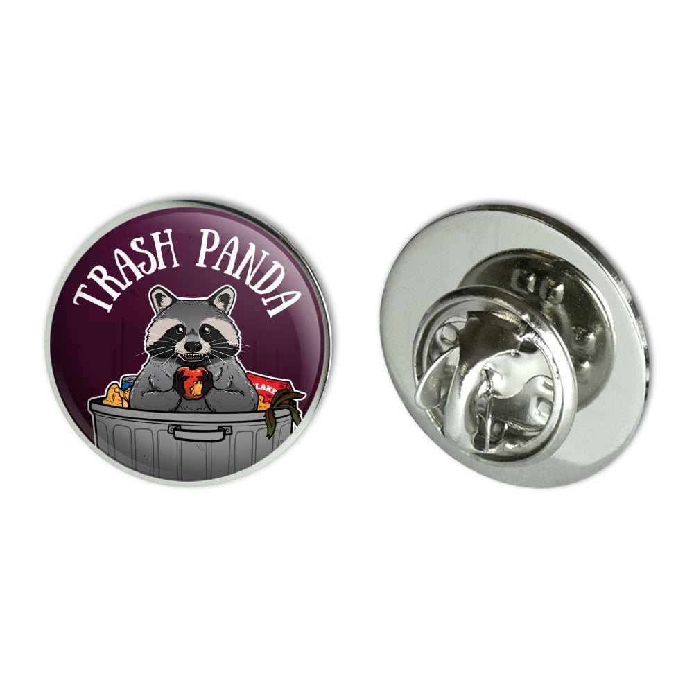 Raccoon Trash Panda in Garbage Metal 0.75" Lapel Hat Pin Tie Tack ...