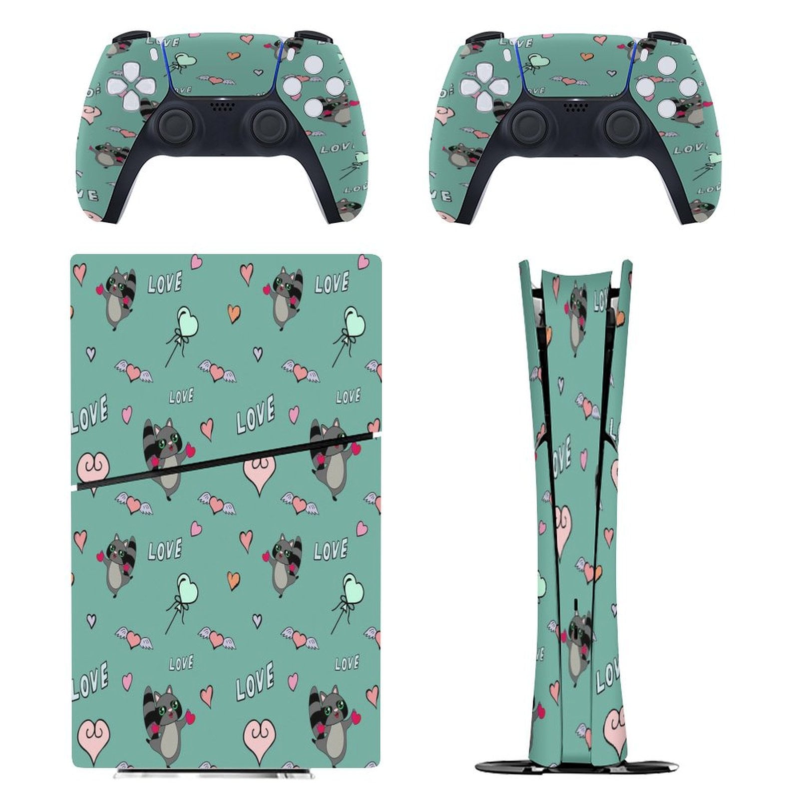 Raccoon Wallpaper PS5/PS5 Slim Digital Disc Skin Sticker For Console ...