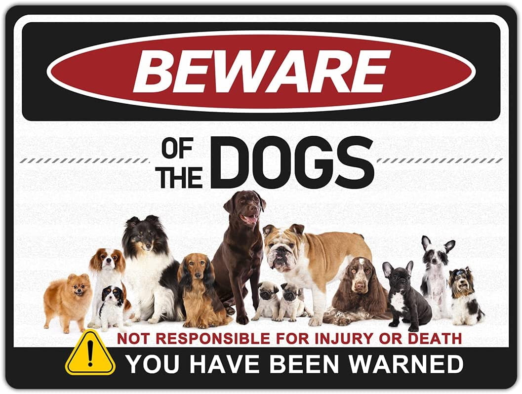 Raccoon Warning Sign 8x12inch, Beware of Raccoon Metal Signs for Home ...