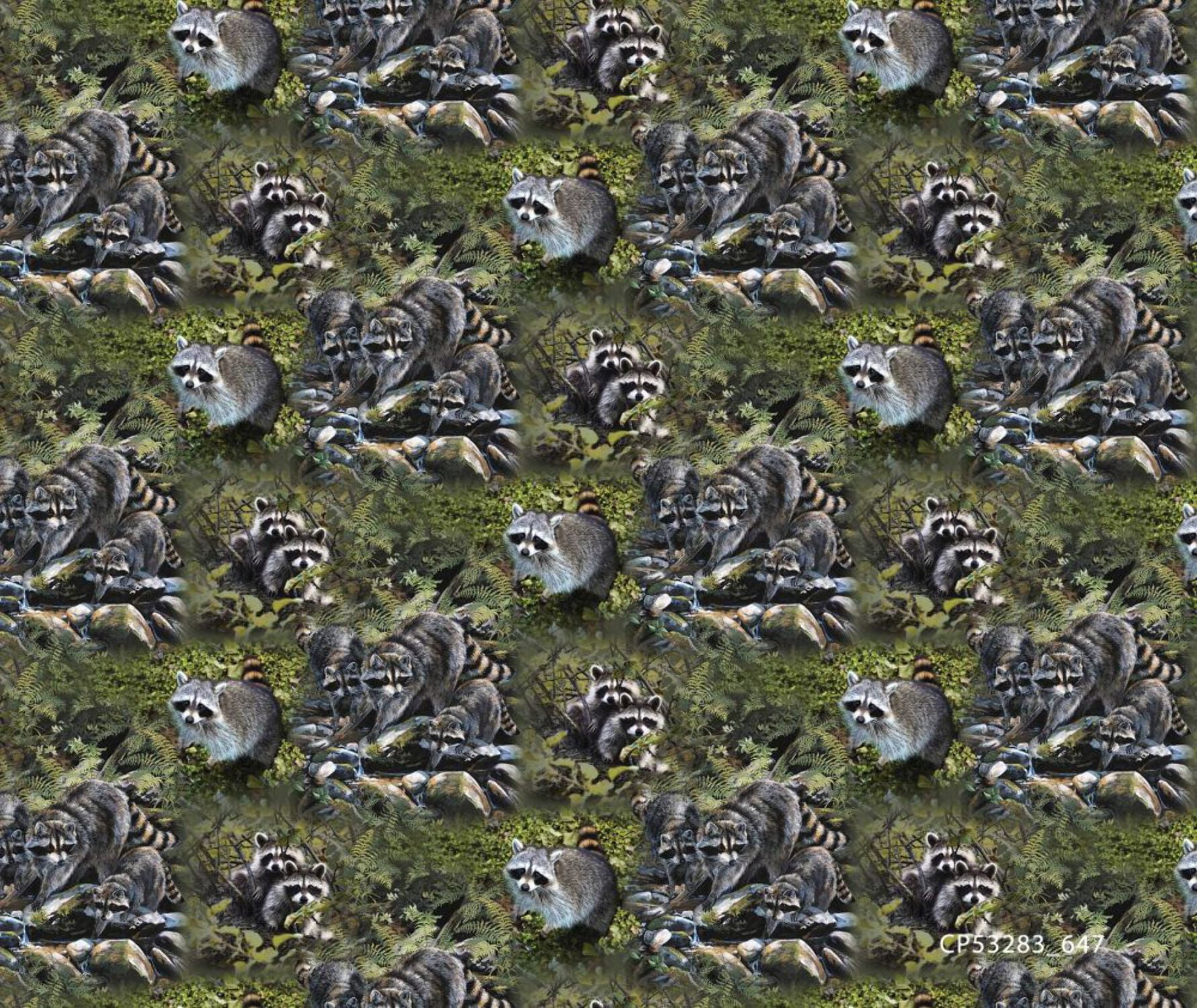 Raccoons Masked Bandits Cotton Fabric - Walmart.com