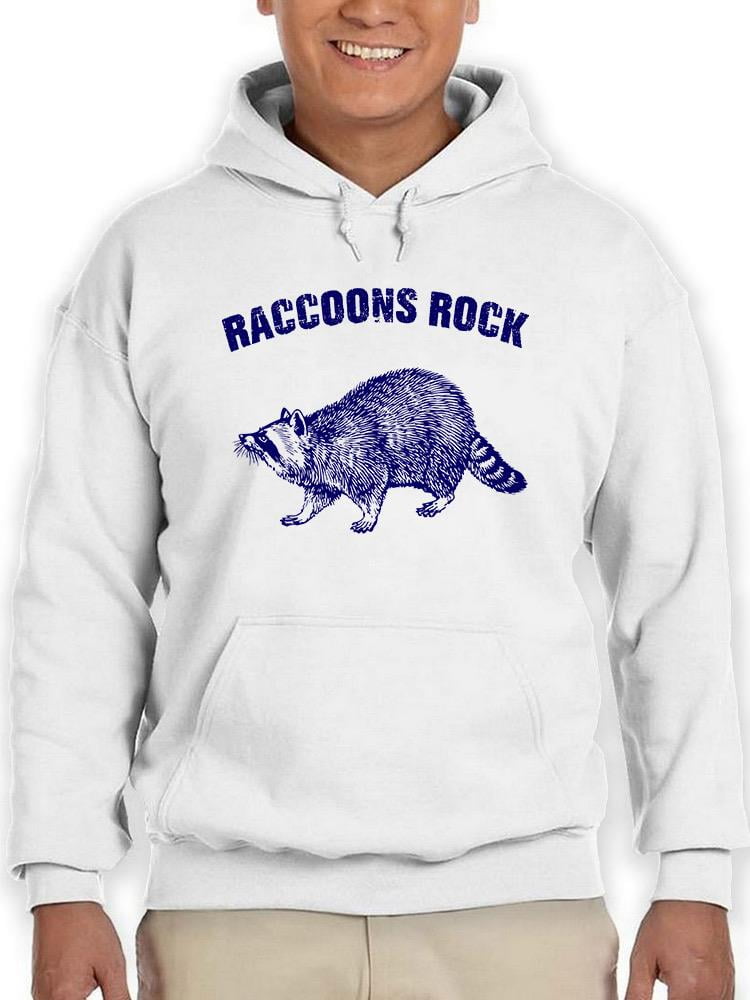 Raccoons Rock Hoodie Men -Smartprints Designs, Male Large - Walmart.com