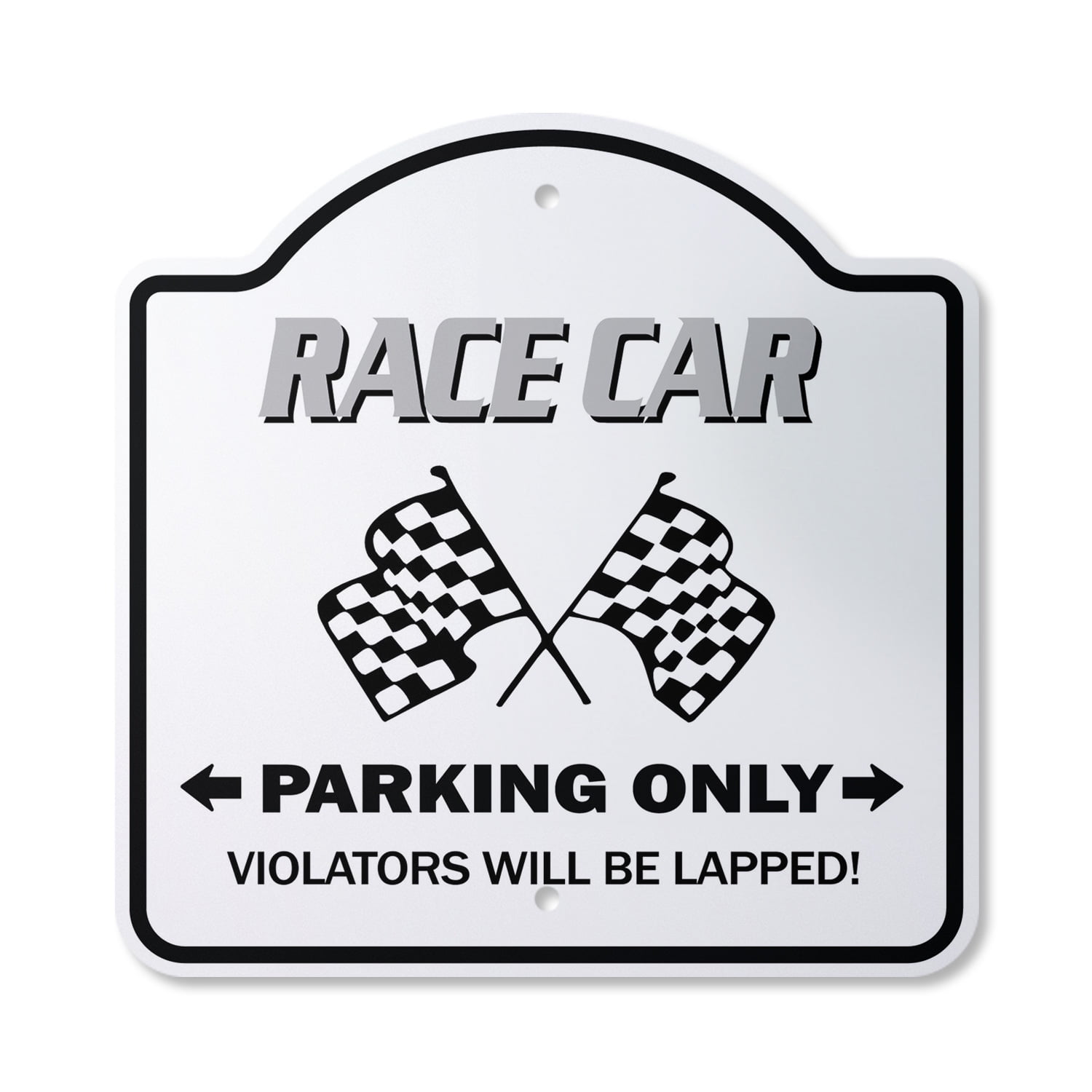 Race Car 12" X 12" Sign | Indoor/Outdoor Plastic | SignMission Designer ...