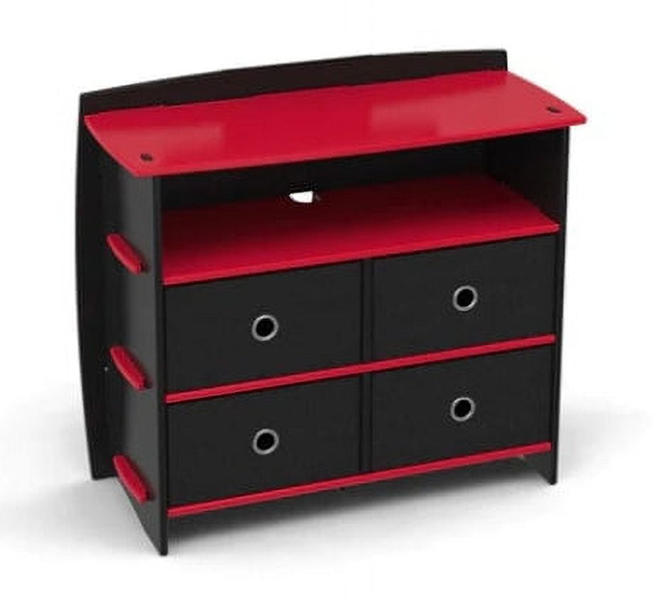 Race Car 36" Dresser, Red and Black - Walmart.com