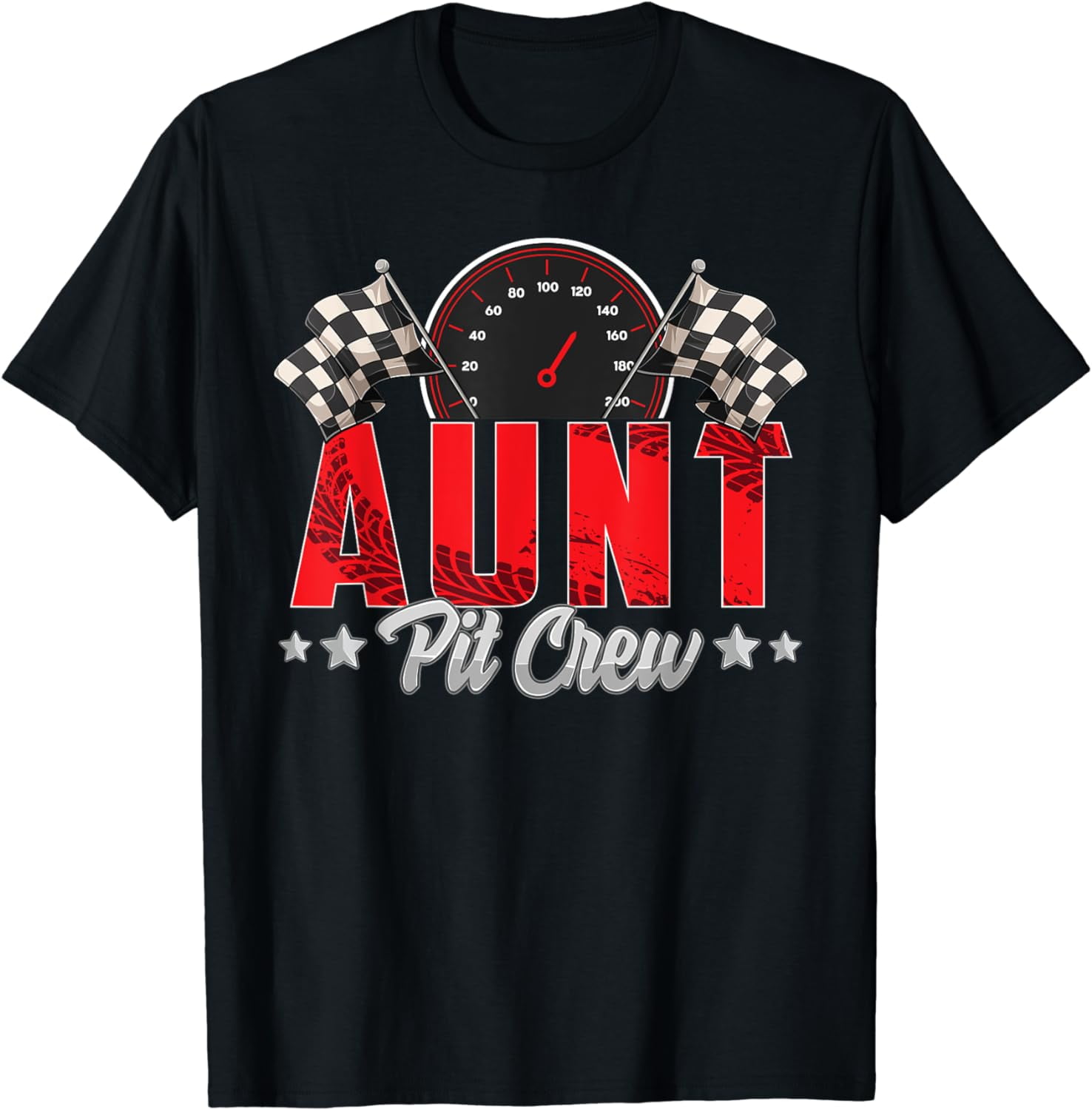 Race Car Birthday Party Racing Family Aunt Pit Crew T-Shirt - Walmart.com